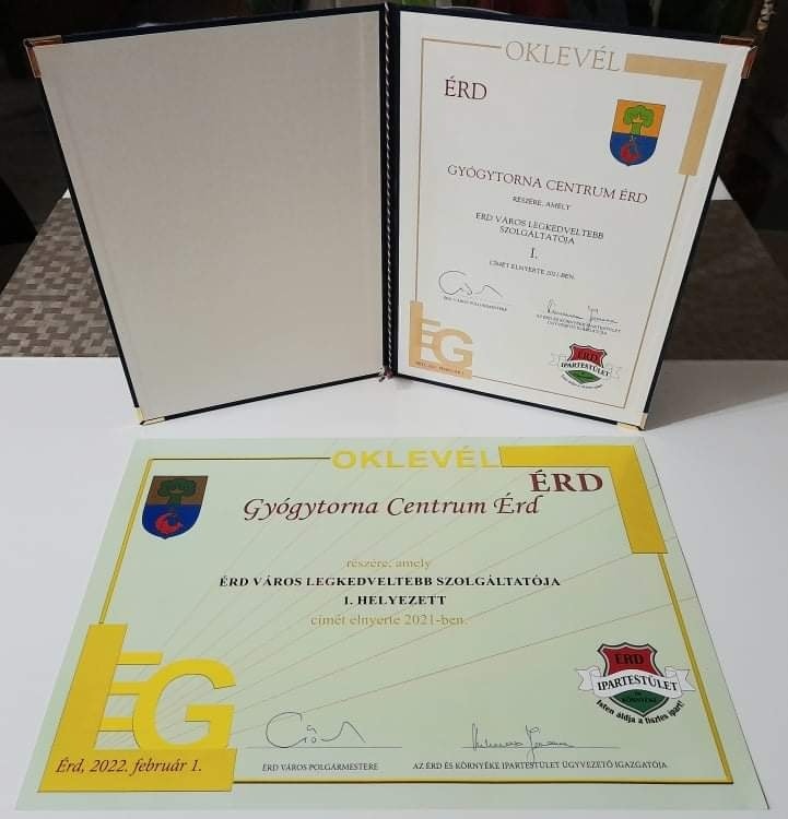 „Érd város legkedveltebb szolgáltatója” lettünk! :) – Gyógytorna ...